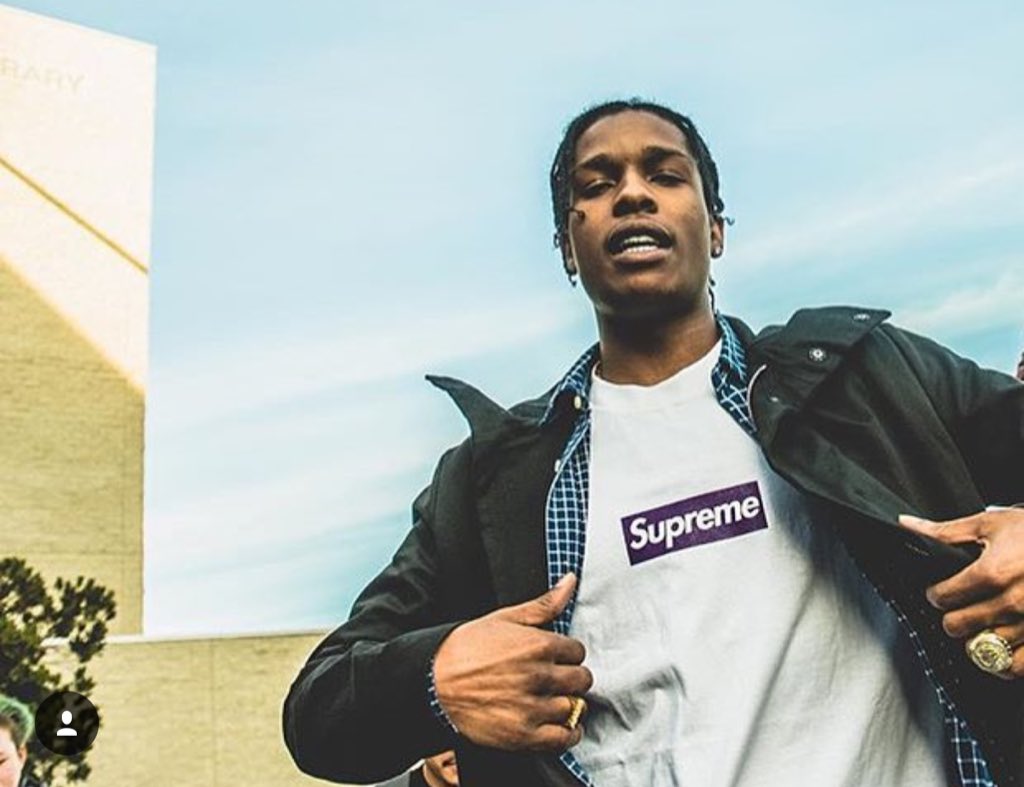 Asap Rocky Wearing Supreme