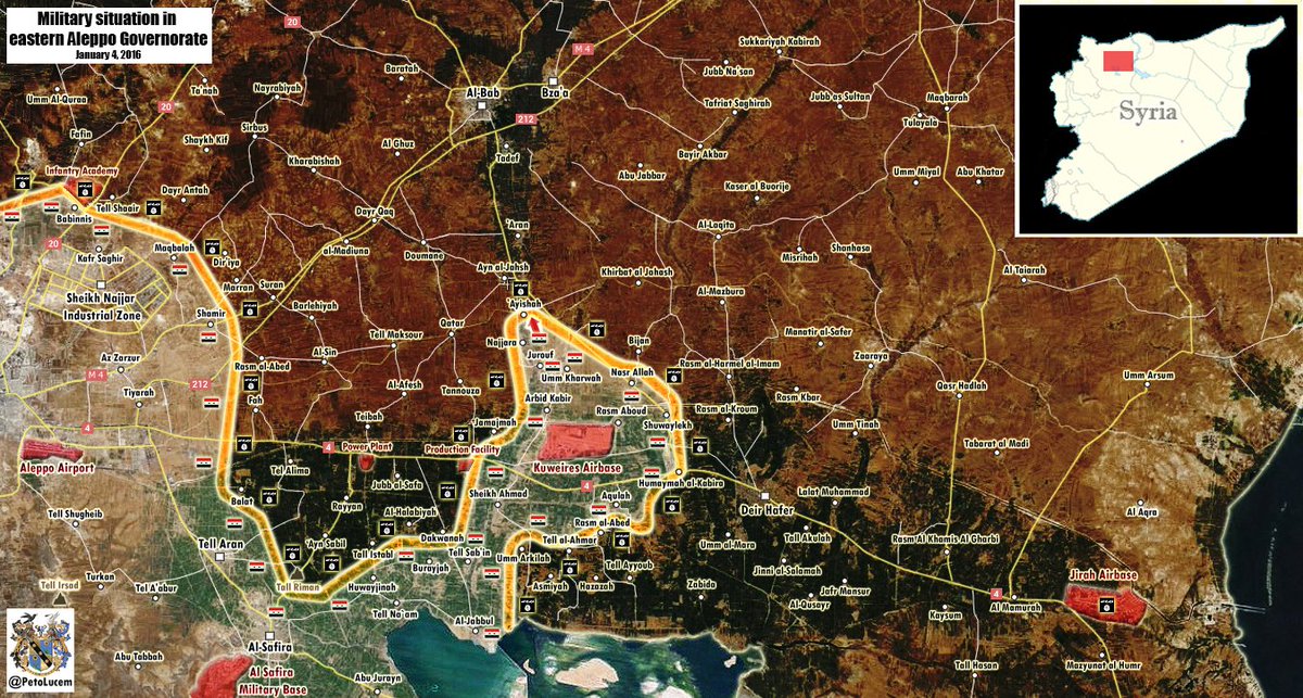NEW MAP: Military situation in Eastern Aleppo Governorate : r ...