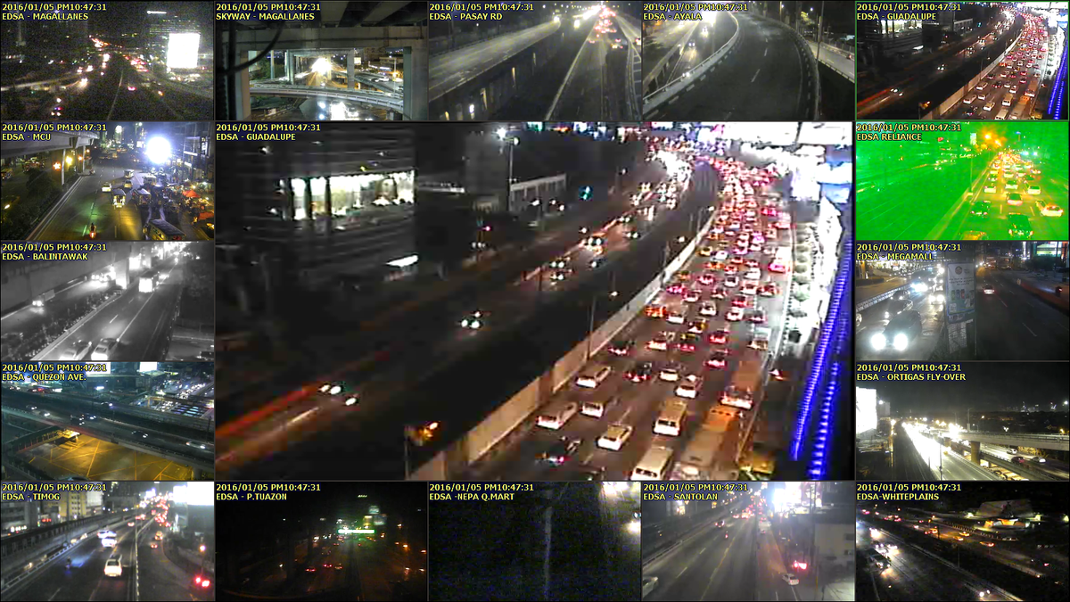 As of 10:47 PM, traffic view of EDSA. | via MMDA | ABS-CBN News | Scoopnest