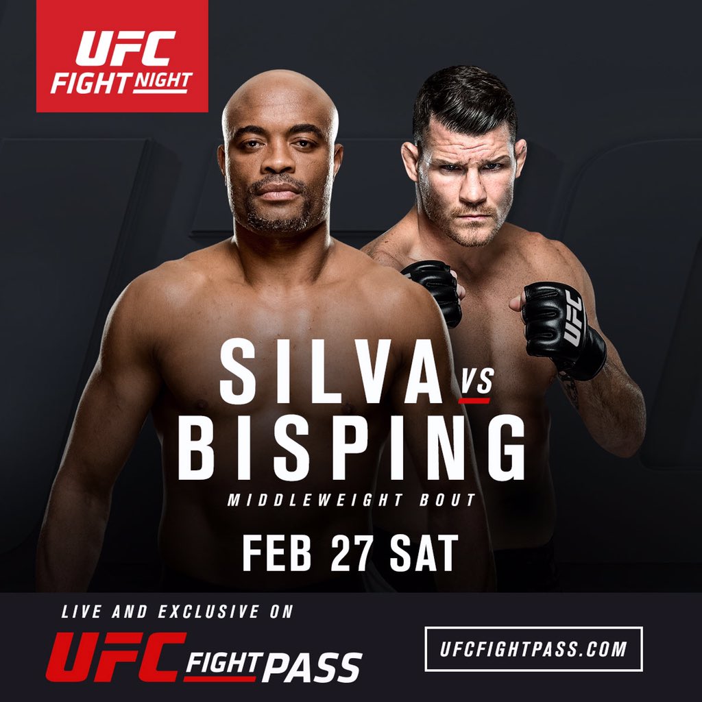 Callum Bisping on Twitter: "RT @danawhite: Anderson Silva vs Michael Bisping is the main event ...