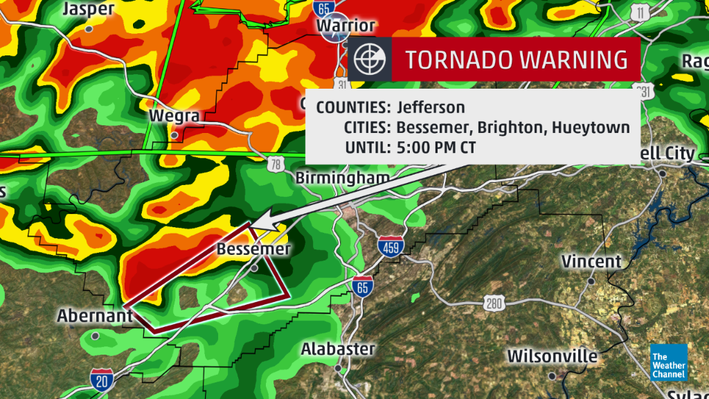 Tornado warning issued for a possible tornado over Jefferson County in ...