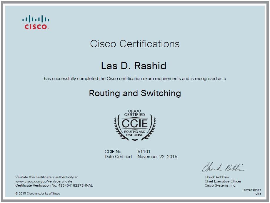 Cisco Ccna Certificate