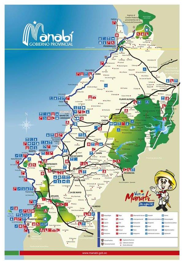 Ecuador Mapa Turistico