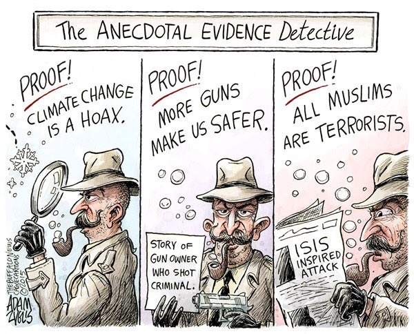 The anecdotal evidence detective — Cartoon via OL&C | Robert Went ...