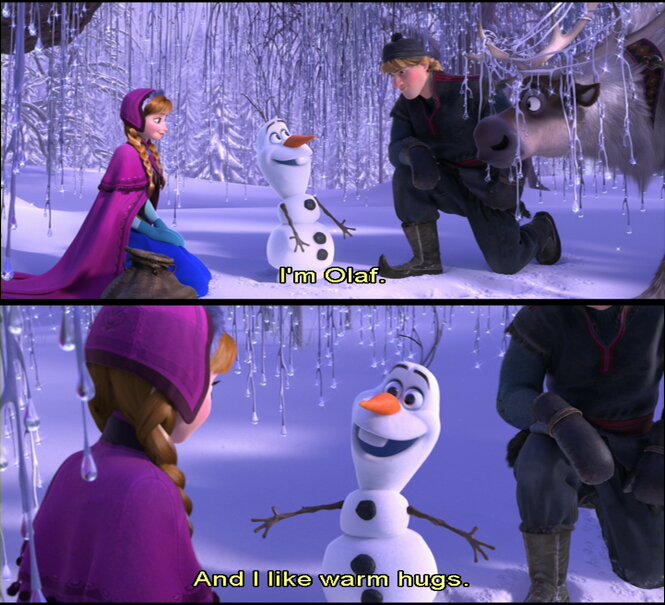 Frozen Olaf I Like Warm Hugs