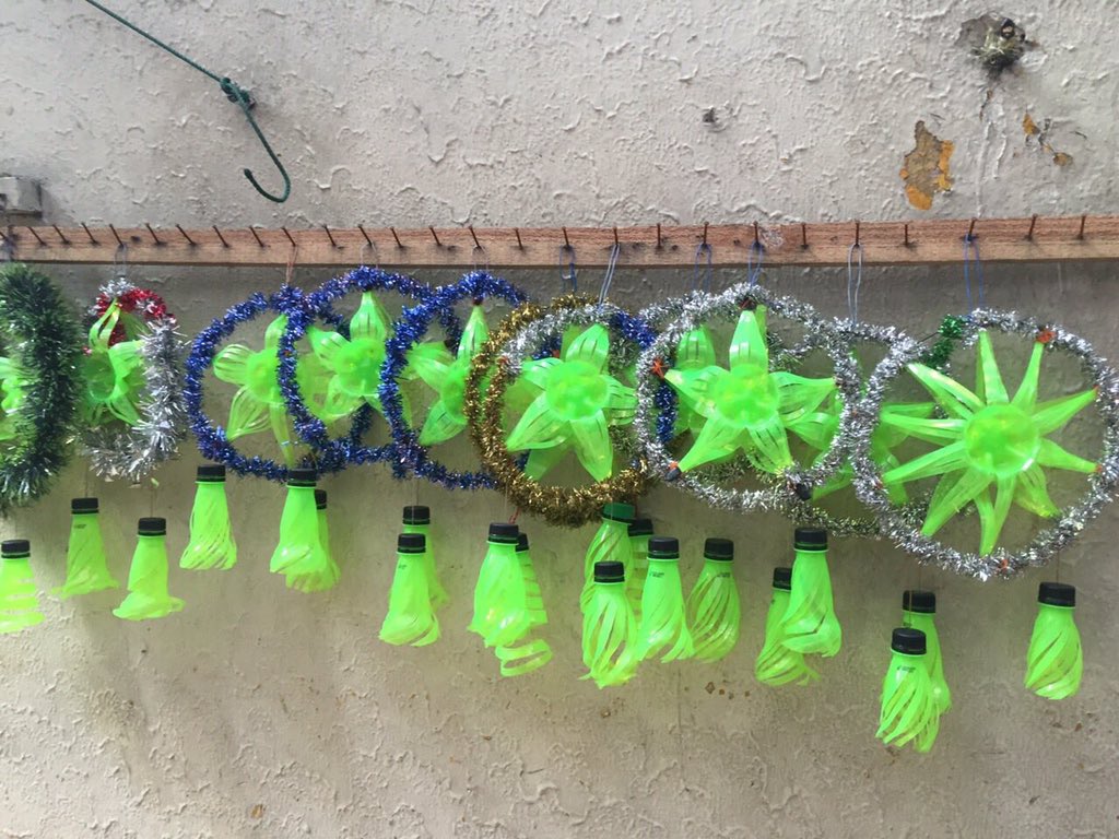 Recycled Parol Made Of Plastic Bottles