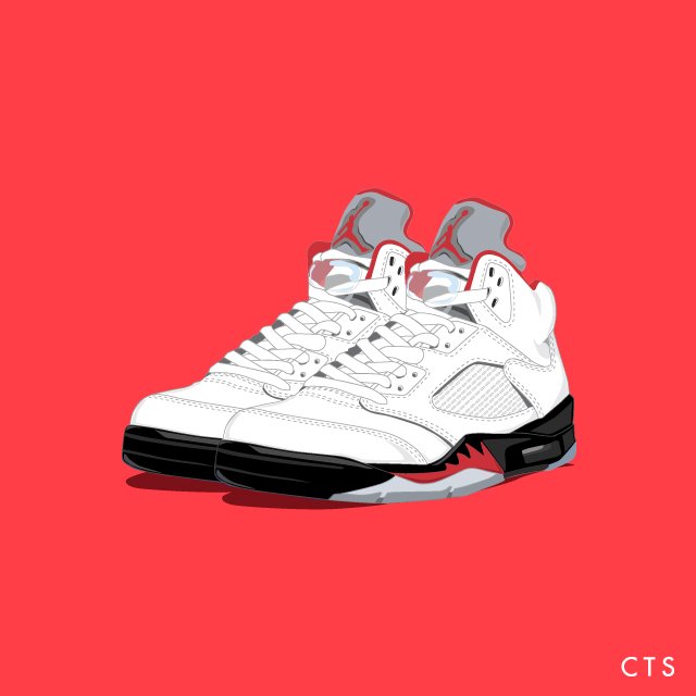 Jordan 5 Drawing