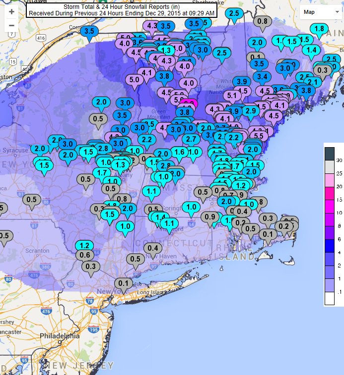 Predict Connecticuts first Snow Accumulation of 1"+ (Oxford: map of ...