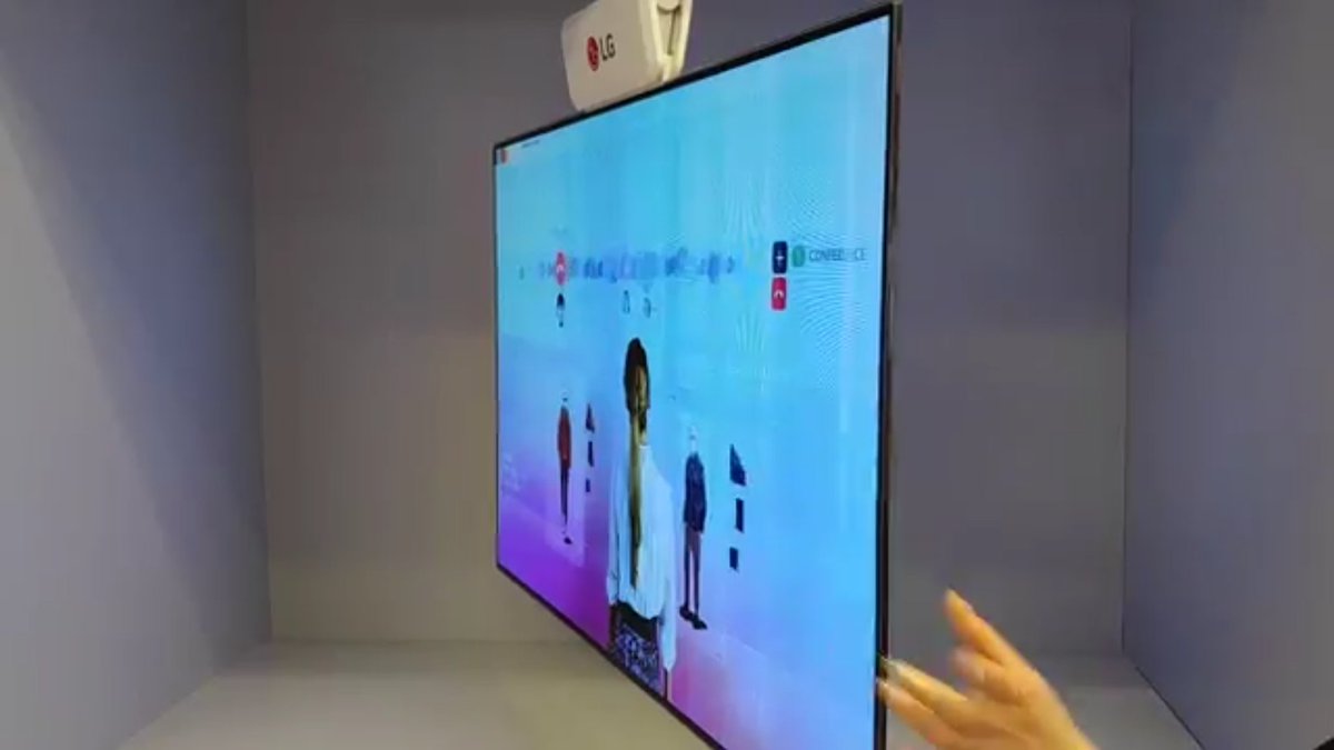 Must watch: check out this razor thin double sided tv from lg at # ...