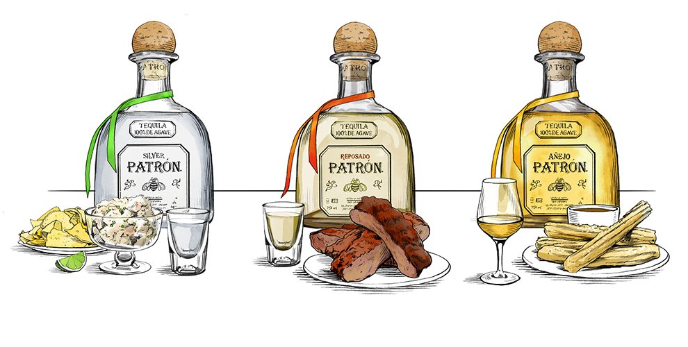Patron Bottle Drawing
