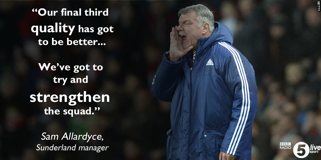Sam Allardyce: The SAFC squad needs strengthening. Can Sunderland ...