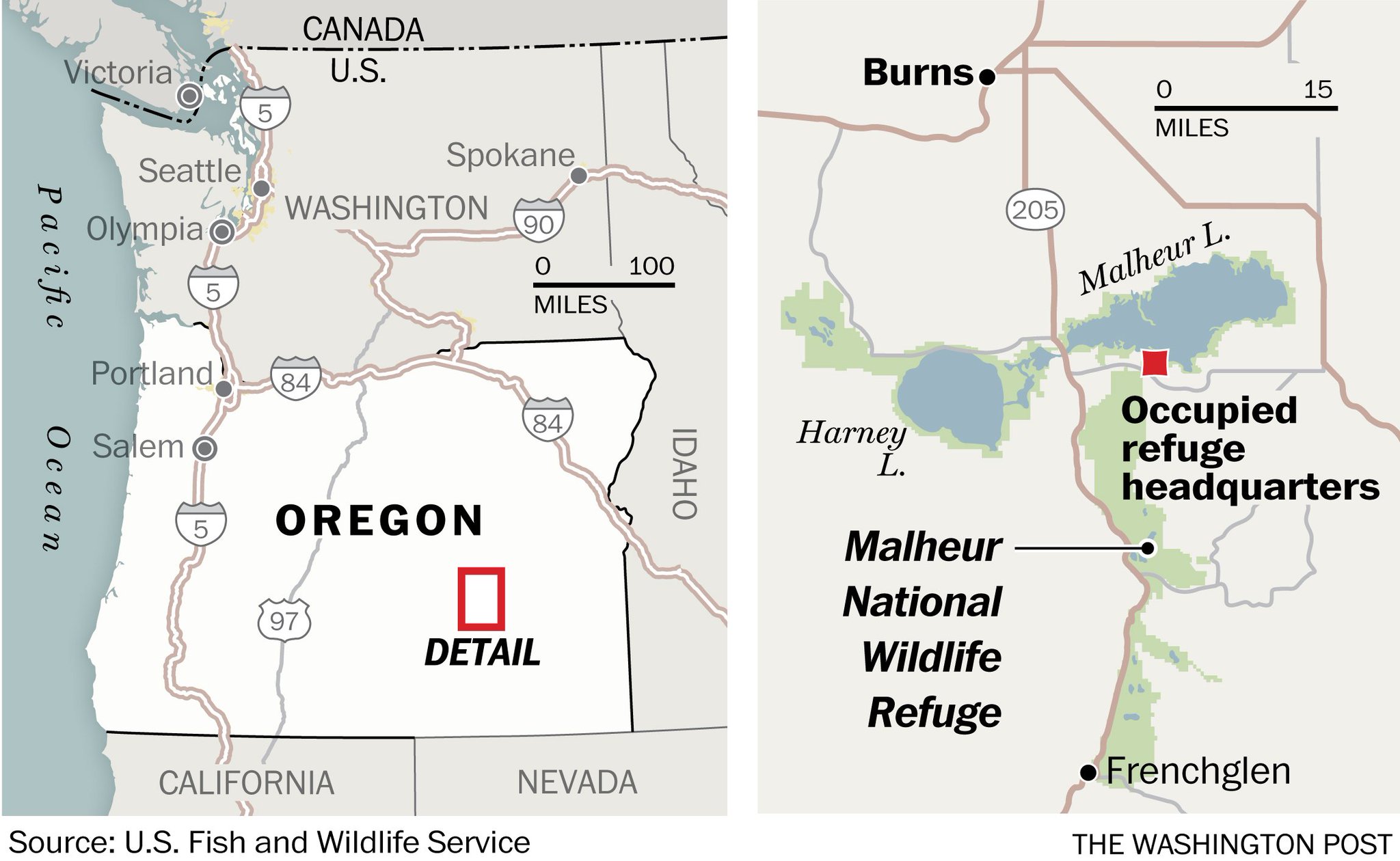 John Lewis on Twitter: "MAP: Group occupies building at Malheur ...