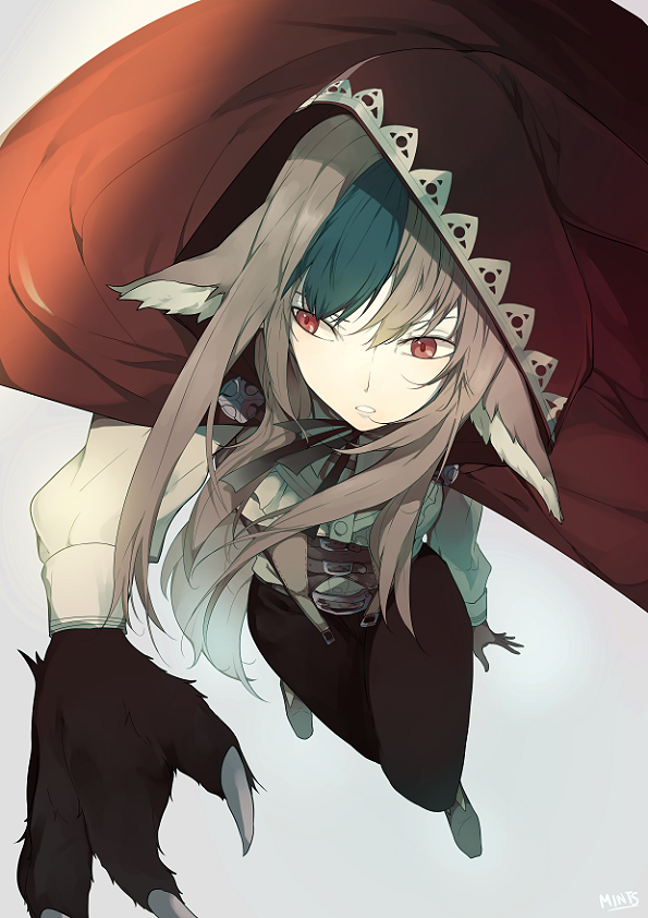 Anime Fire Wolf Girl