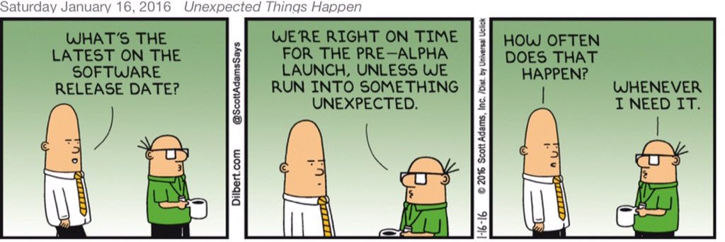 Software release update — Dilbert today — | Robert Went | Scoopnest
