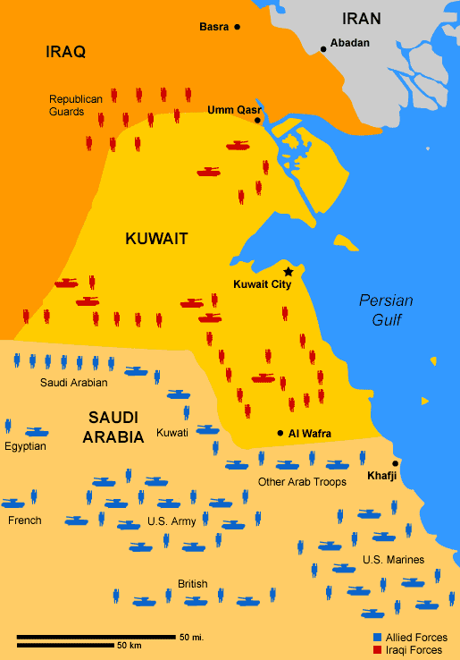 Persian Gulf War Map How Iranian Strikes Against The US Al Udeid Air