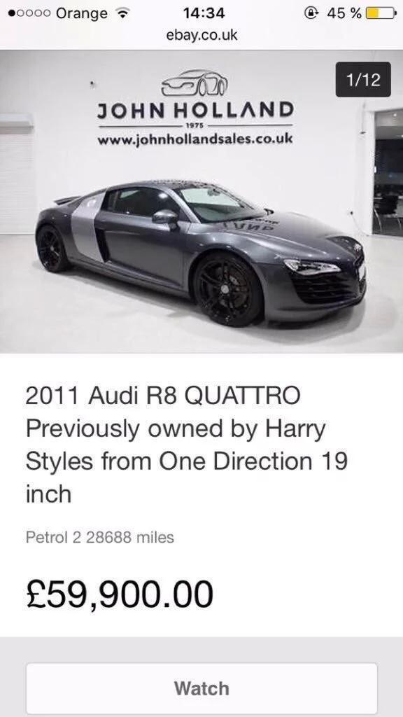 Harry Styles Car Audi R8