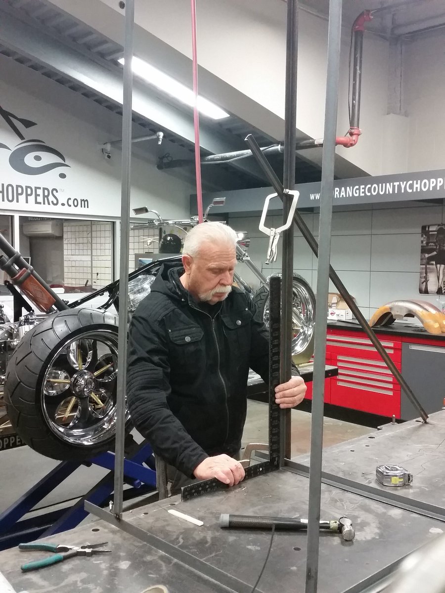 Paul Sr. in the shop working with metal, creating something from ...