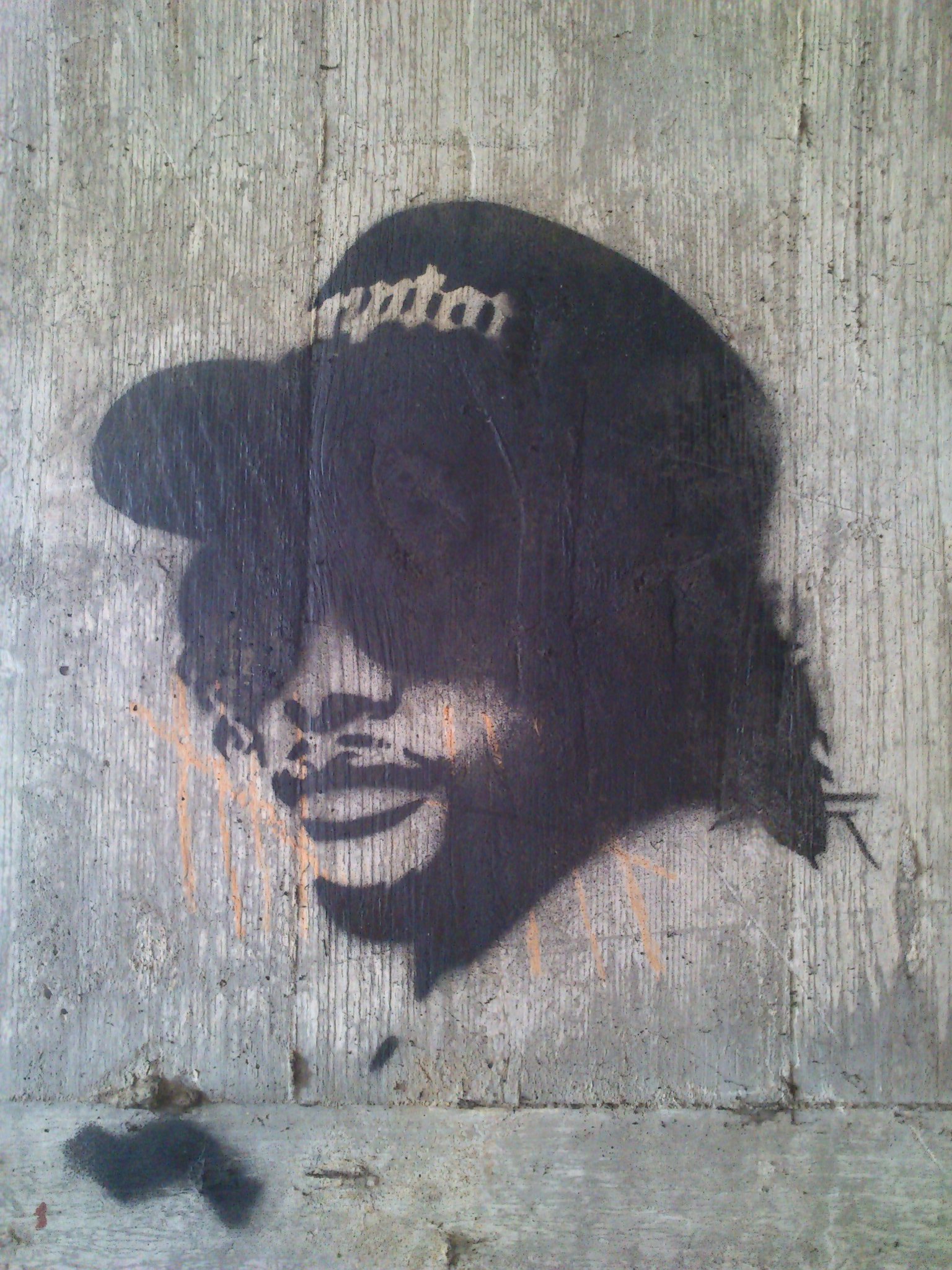 Eazy E Stencil Graffiti
