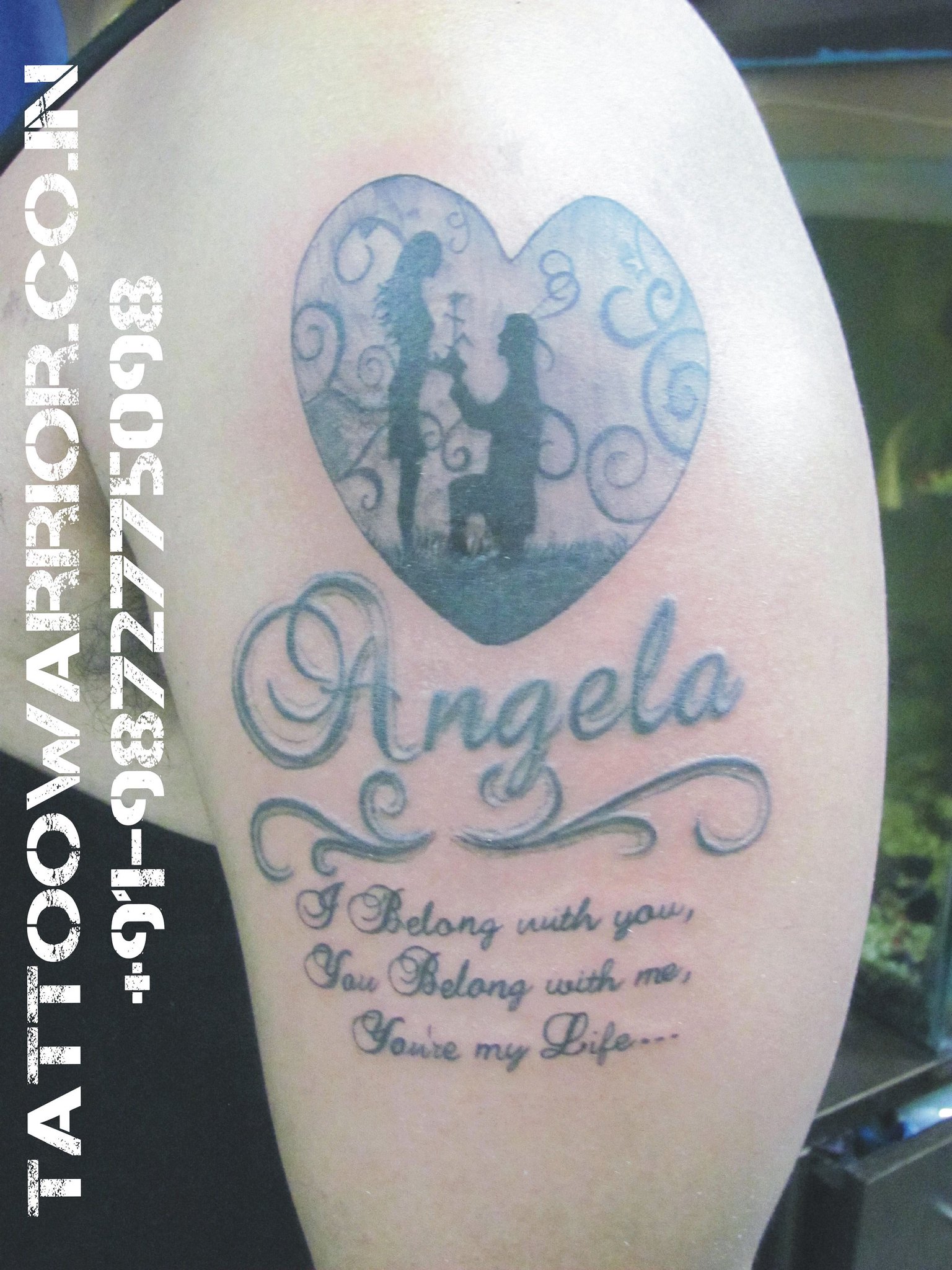 Angela Name Tattoo