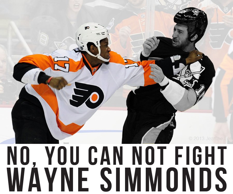"No, You Can Not Fight Wayne Simmonds" : r/Flyers