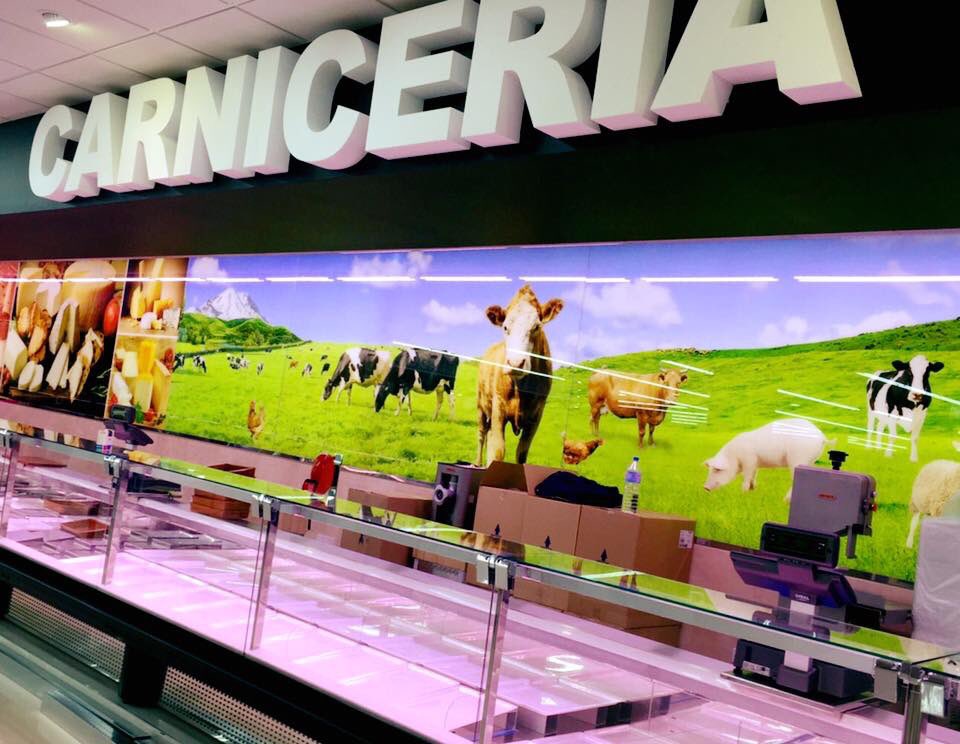 matar Vulgaridad Galaxia rotulo carniceria Tarjeta postal Guardia Peluquero