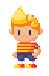 Made a sprite of Lucas : r/earthbound