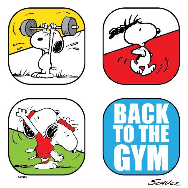 Snoopy Exercising