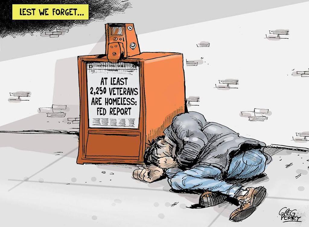 Homeless Political Cartoon