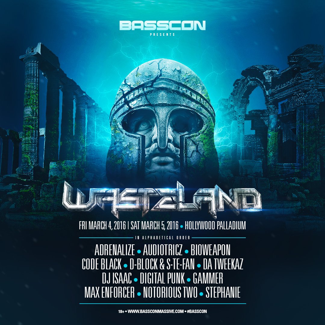 Basscon: Wasteland Line Up (LA, you're getting a treat with this.) : r ...