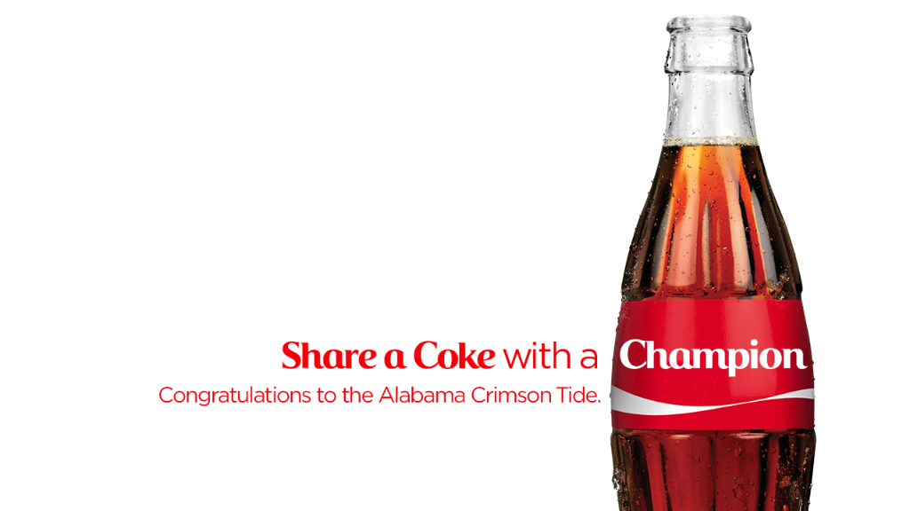Congratulations From Coca Cola