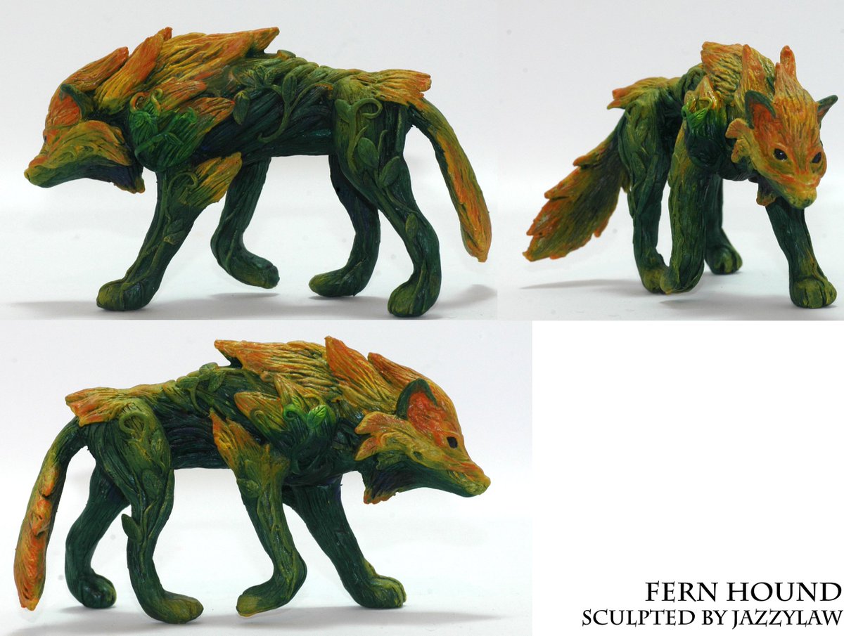 I sculpted a pretty fern hound from polymer clay! : r/Guildwars2