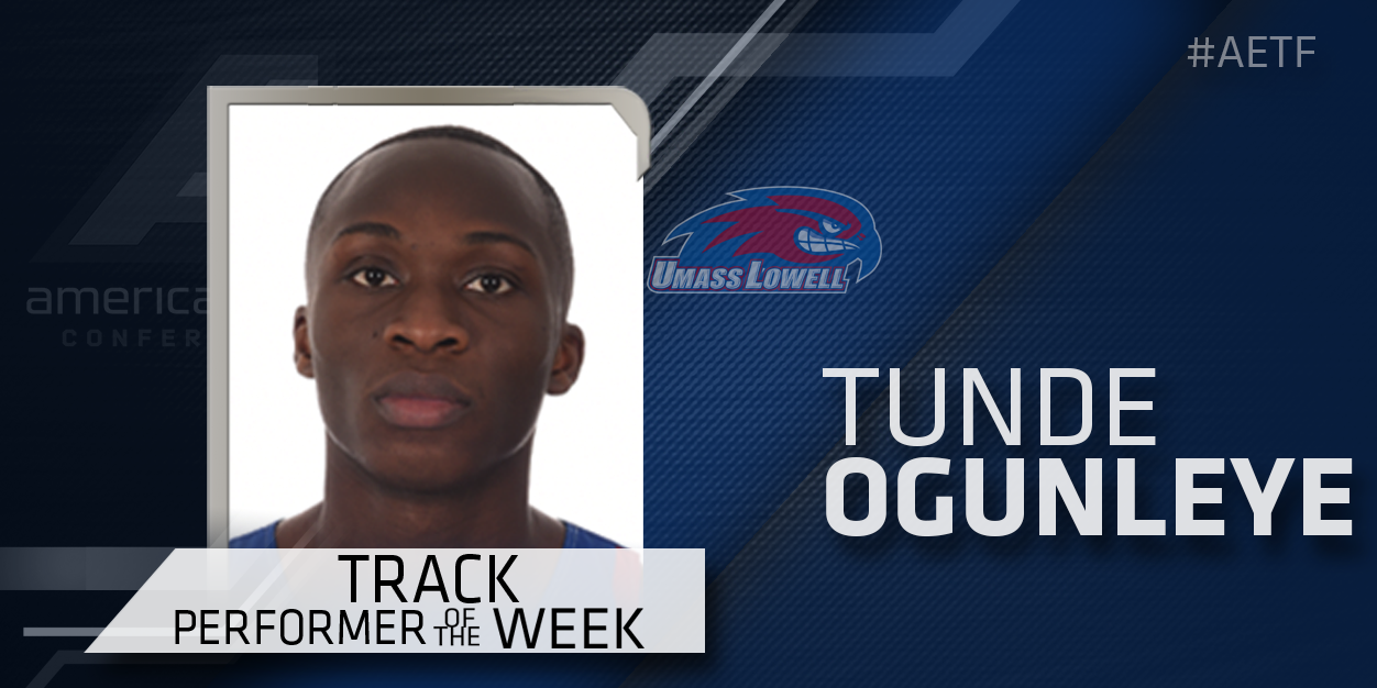 America East on Twitter: "Men's #AETF Track Performer OTW: Tunde Ogunleye, @RiverHawkXCTF Won ...