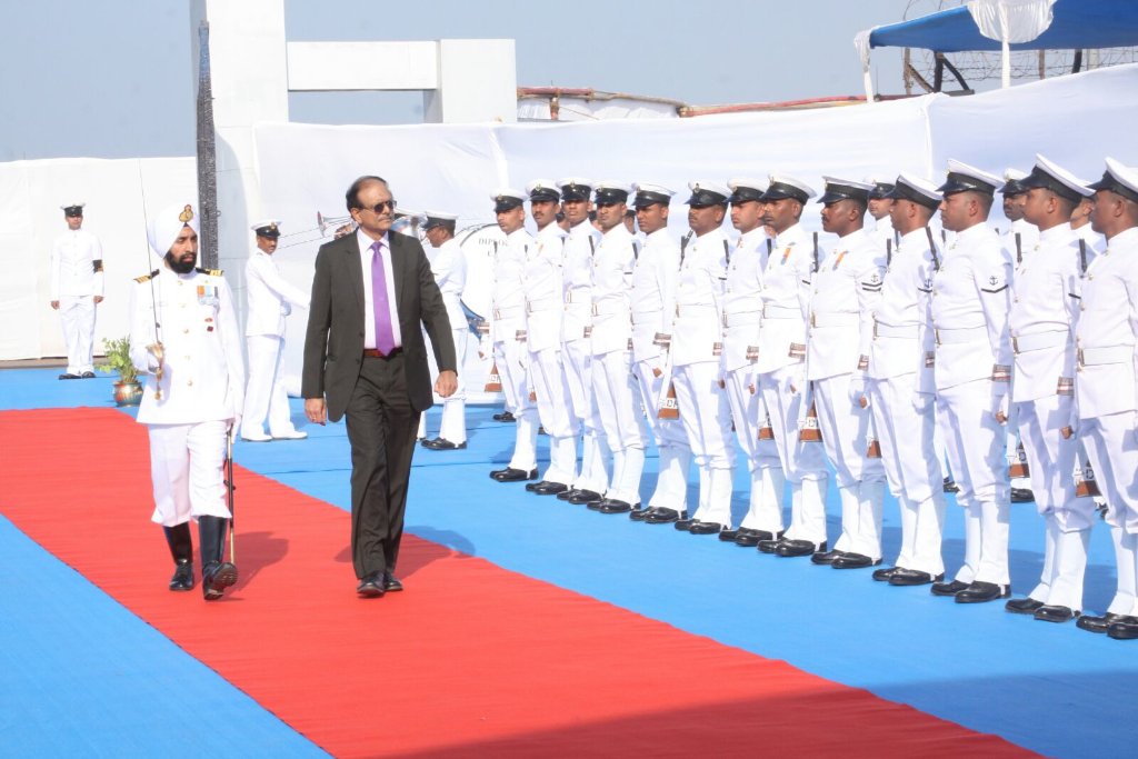 Defence Secretary Sh. G Mohan Kumar commissioned ICGS Samudra Pavak at ...