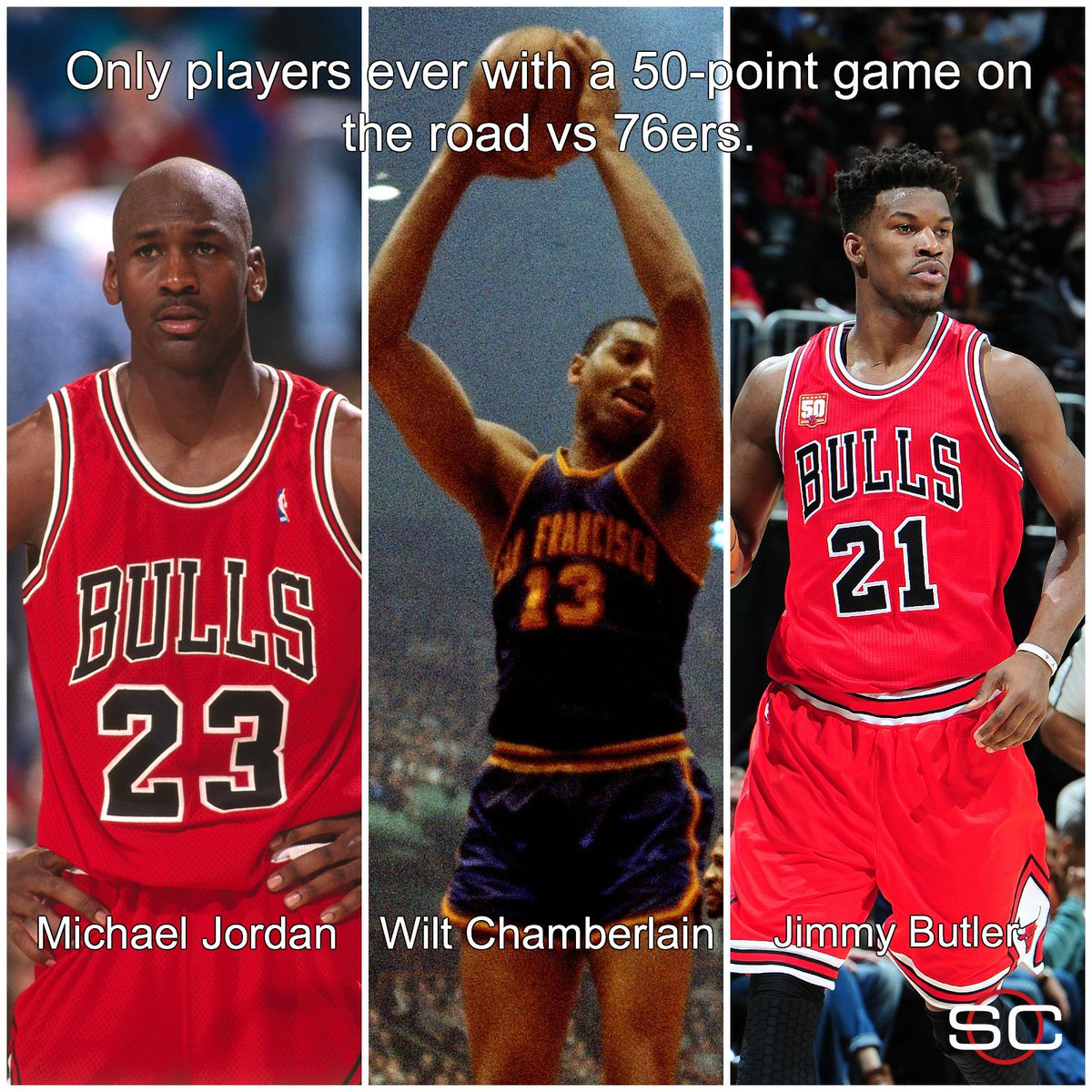 Jimmy Butler just did something only MJ and Wilt Chamberlain had done ...