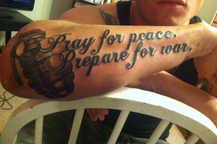 Military Quote Tattoos 91 Amazing Army Tattoos For Men