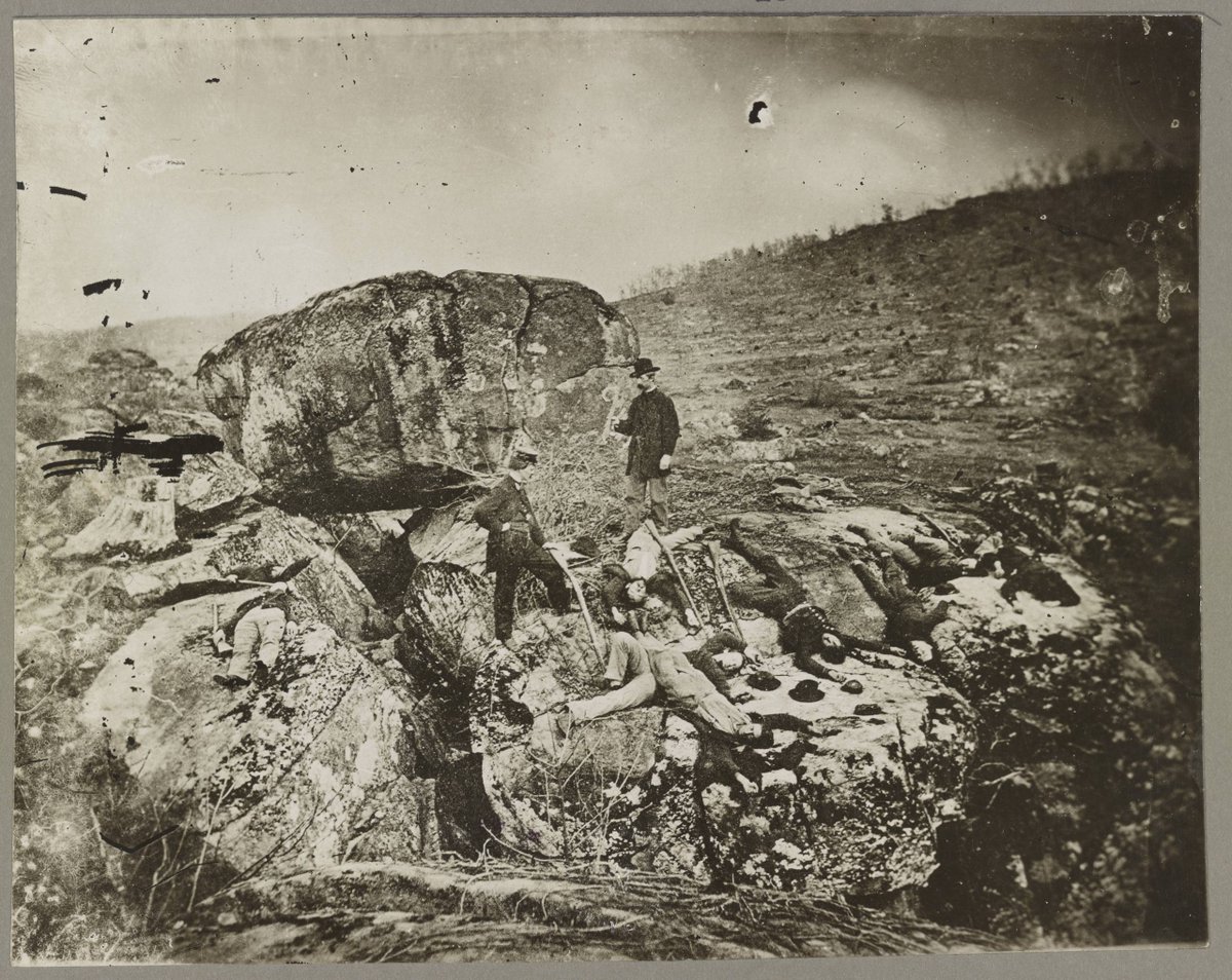 Dead soldiers in the Devil's Den, Gettysburg. c.1863 | NotableHistory ...