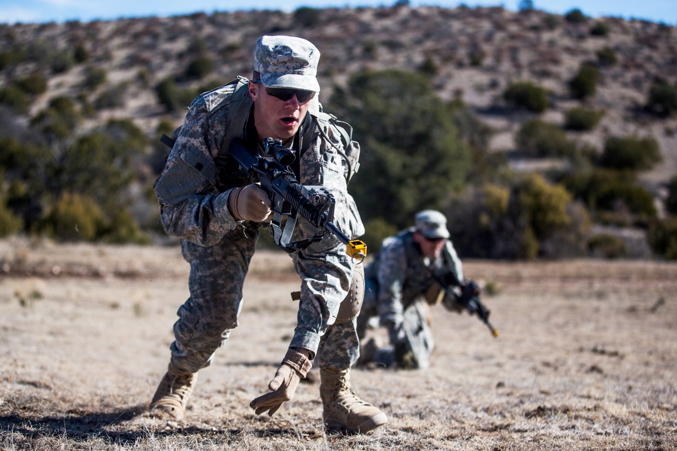 Us Army Soldier In Battle