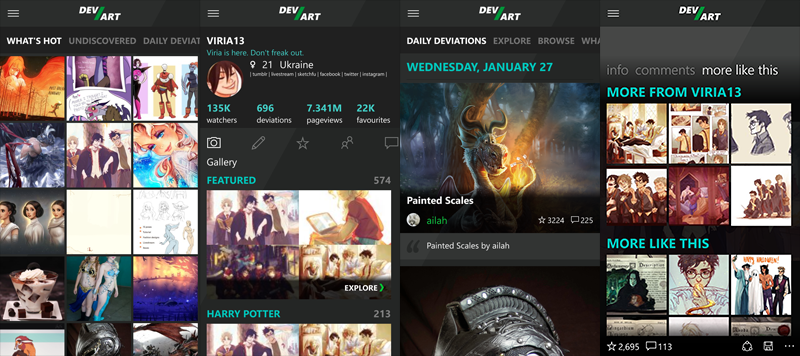 Developer Submission: 3rd party DeviantArt App for Windows under ...