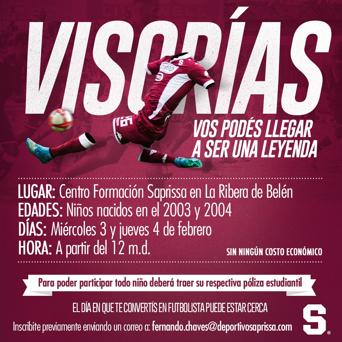 Obtené más info sobre nuestras visorías en el correo: fernando ...