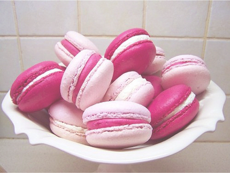 pink aesthetic photos | Pink macarons, Pink macaroons, Pink foods