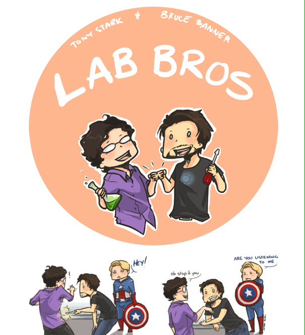 Bruce Banner And Tony Stark Fan Art