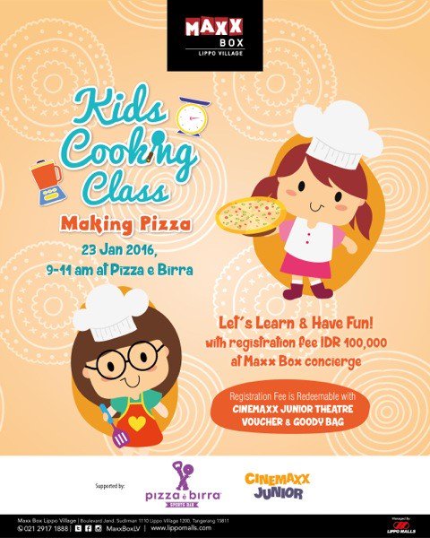 Kids Cooking Class Flyer
