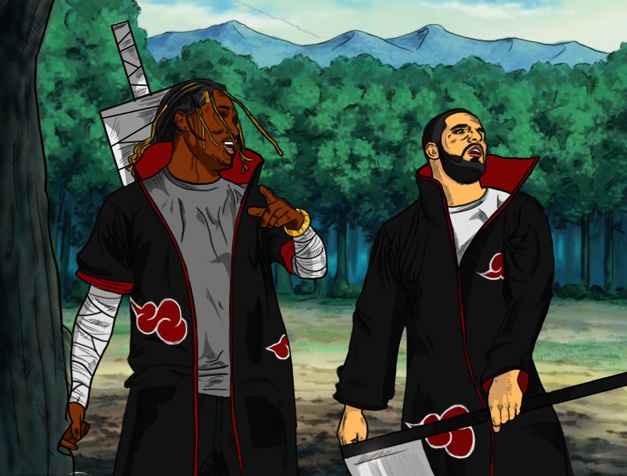 Drake a Naruto fan? | Kanye to The