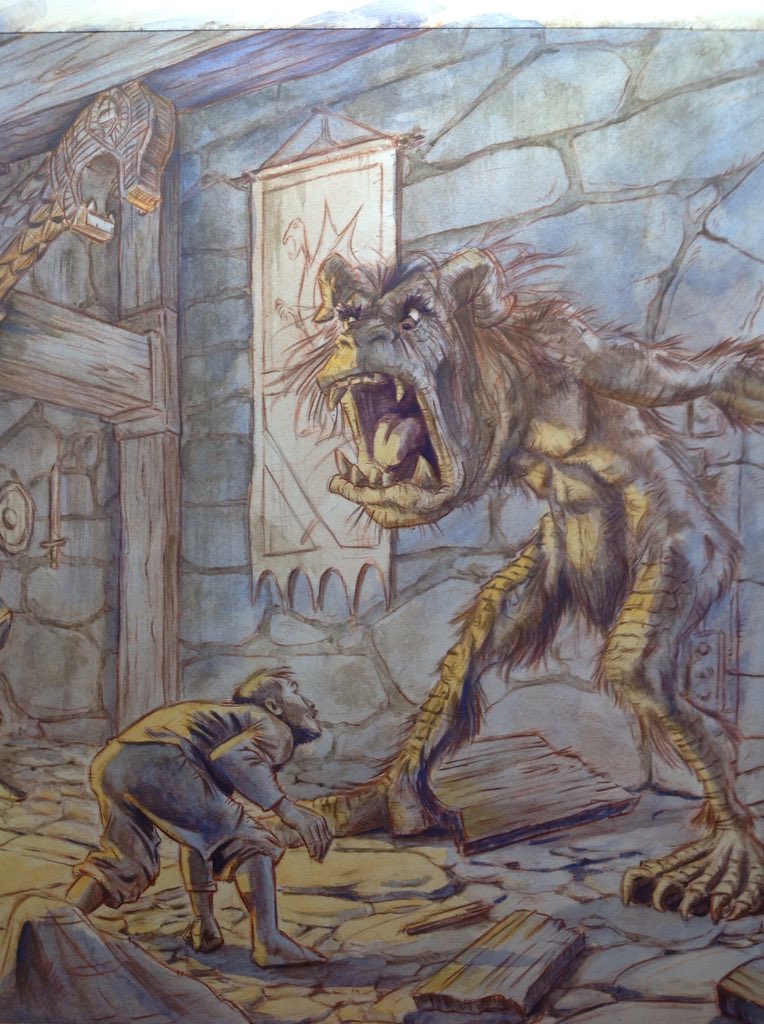 Grendel From Beowulf Drawings Slaying Monsters | The New Yorker