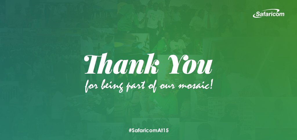 Safaricom PLC on Twitter: "@Upekuzi_Kenya Thank you for Tweeting us using #SafaricomAt15. We ...