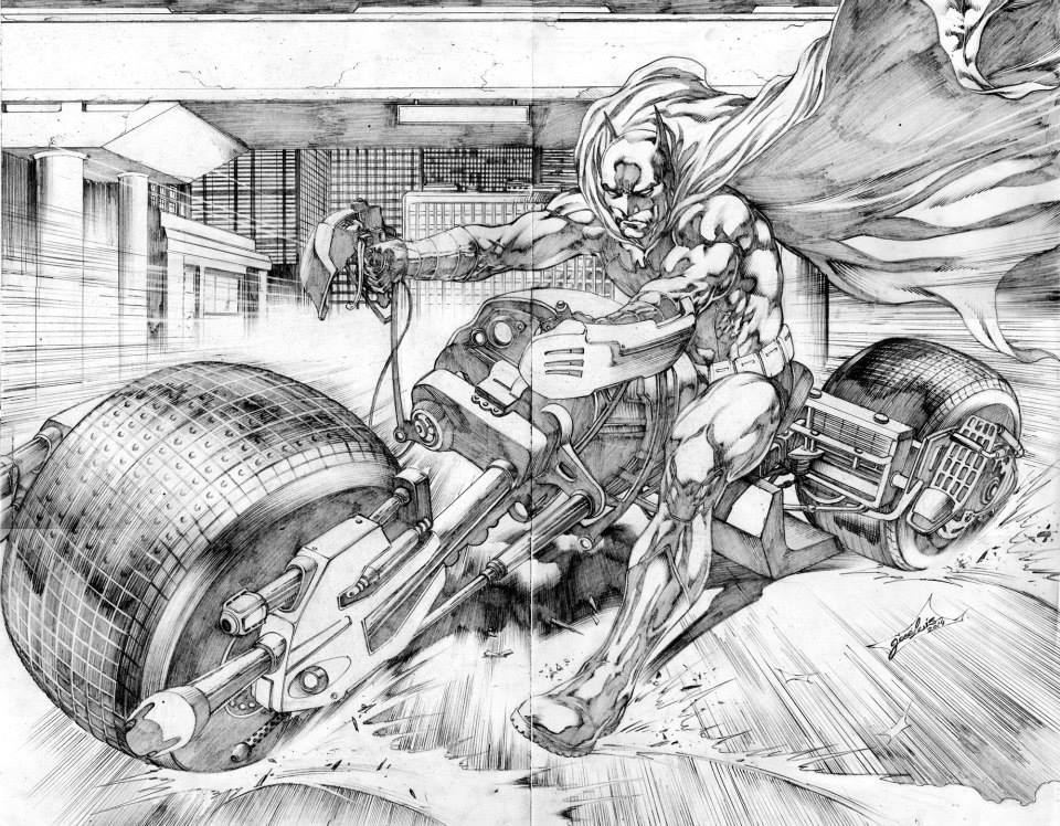 Batcycle Drawing
