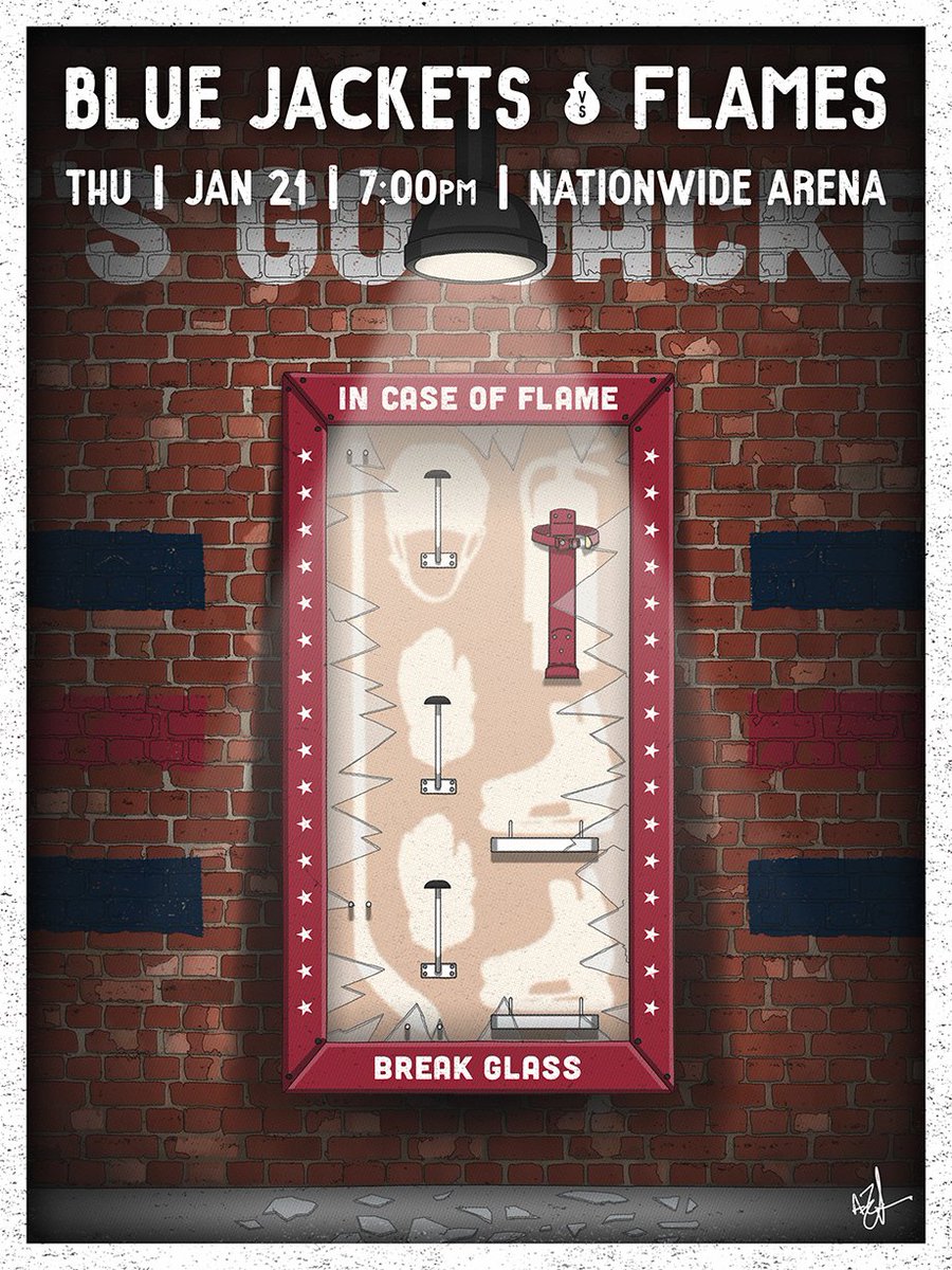 Game Day Poster for Blue Jackets vs Flames : r/hockey