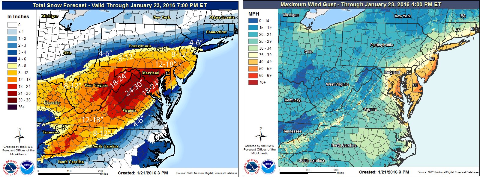 January 22-24, 2016 Northeast / Mid-Atlantic Major Snowstorm (tornadoes ...
