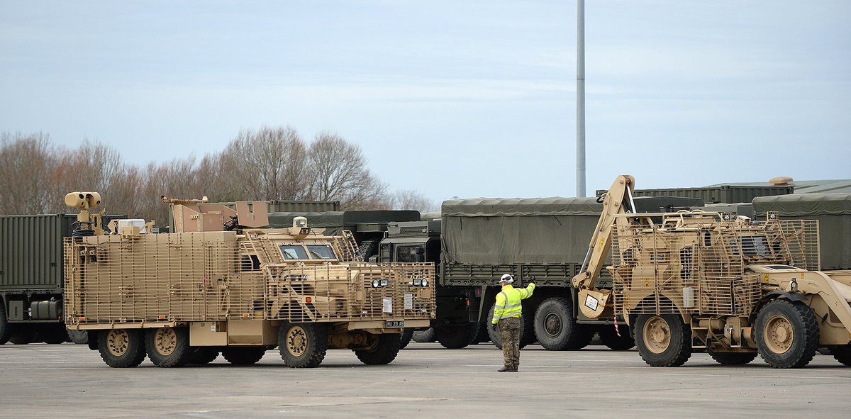 : Vanguard Enabling Group led by 17 Port and Maritime Regiment load m...