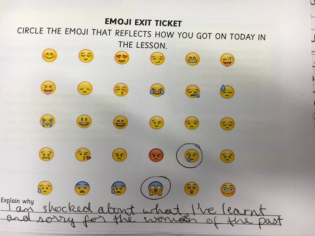 misscs_teach on Twitter: "Emoji Exit Tickets...simple but effective way ...